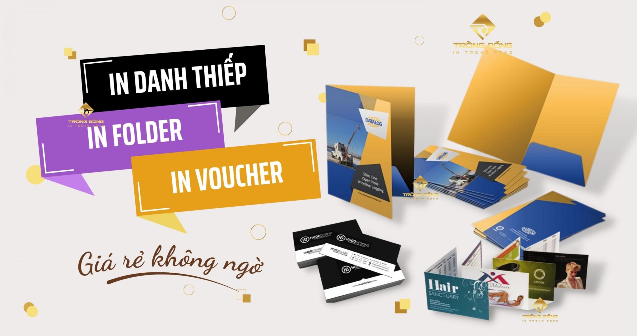 In Danh Thiếp - Folder - Voucher Theo Yêu Cầu | In Trống Đồng